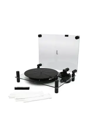 TRANSPARENT Turntable Record Player - Black