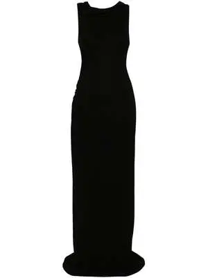 Alberta Ferretti Cowl-effect Open-back Gown