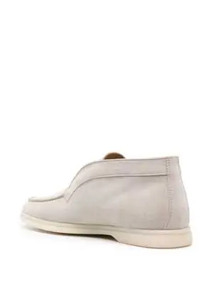 SCAROSSO Leonardo Suede Boots - Neutrals