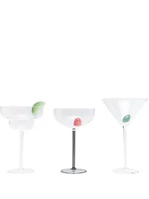 MAISON BALZAC X Browns Cocktail Glasses - White
