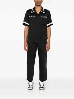PURPLE BRAND X Blue Sky Inn Embroidered Shirt