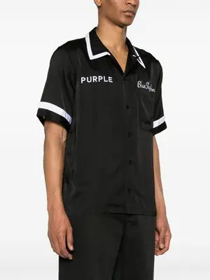 PURPLE BRAND X Blue Sky Inn Embroidered Shirt