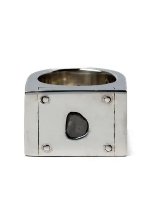PARTS OF FOUR Plate Diamond Ring - Silver