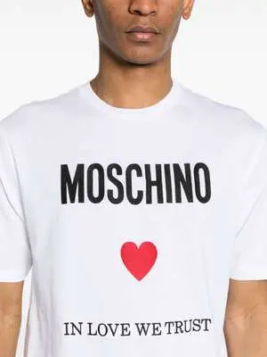 Moschino Logo-embroidered Cotton T-shirt