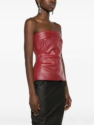 Rick Owens Bustier-style Cotton Corset Top