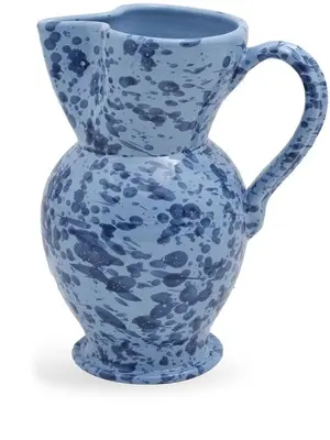 CABANA Speckled Ceramic Pitcher - Blue