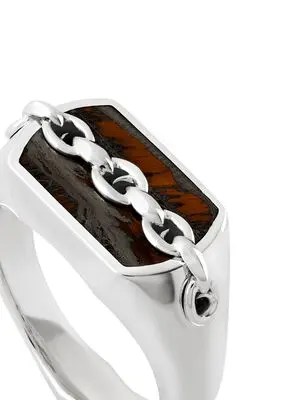 Stephen Webster Sterling Tiger Eye Pinky Ring