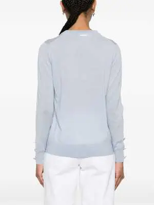 Michael Kors Fine-knit Merino Wool Jumper - Blue