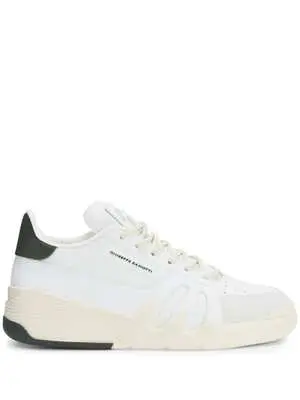 GIUSEPPE ZANOTTI Talon Logo-patch Leather Sneakers - White