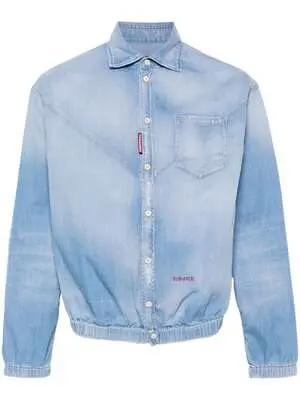 Dsquared2 Elasticated-waistband Denim Shirt