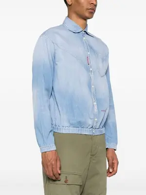 Dsquared2 Elasticated-waistband Denim Shirt