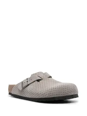 BIRKENSTOCK Boston Suede Sandals - Grey