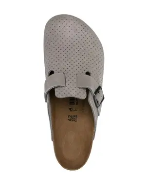 BIRKENSTOCK Boston Suede Sandals - Grey