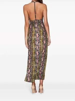 FLEUR DU MAL T-back Maxi Slip Dress