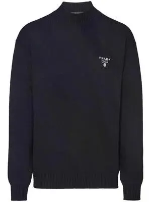Prada Logo-intarsia Cashmere Jumper