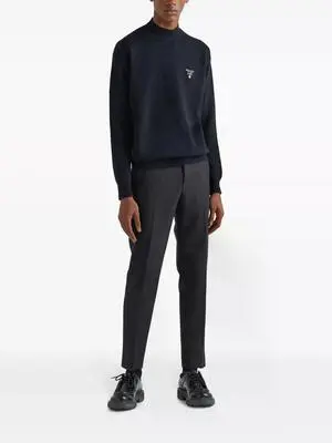 Prada Logo-intarsia Cashmere Jumper