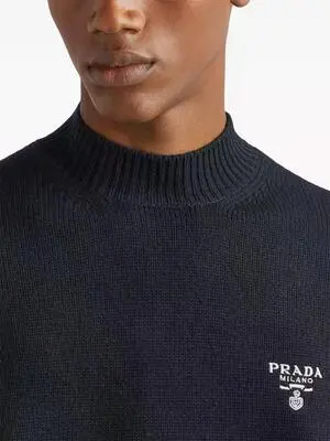 Prada Logo-intarsia Cashmere Jumper