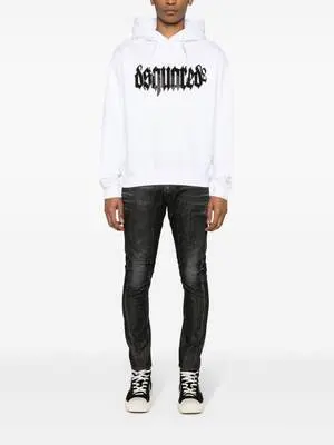 Dsquared2 Logo-appliqué Cotton Hoodie