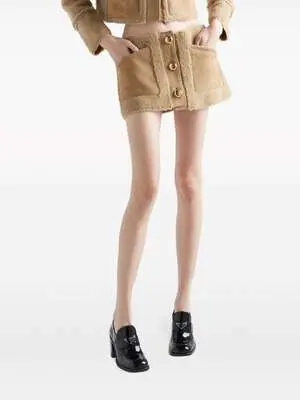 Prada Shearling Miniskirt