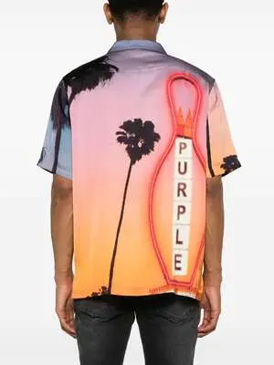 PURPLE BRAND X Blue Sky Graphic-print Shirt