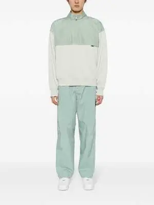 ALPHA TAURI Half-zip Panelled Sweatshirt
