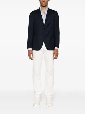 Boglioli Notched-lapels Single-breasted Blazer - Blue