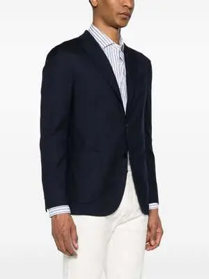 Boglioli Notched-lapels Single-breasted Blazer - Blue