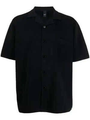 ALPHA TAURI Patch-pocket Button-up Shirt - Black