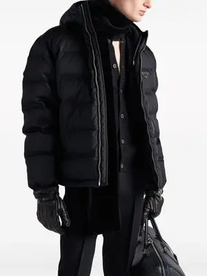 Prada Re-nylon Cropped Down Jacket