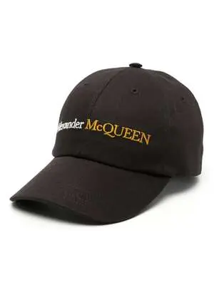 Alexander McQueen Logo-embroidered Baseball Cap - Black