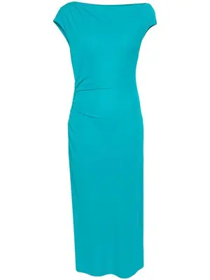 Alberta Ferretti Cowl-neck Midi Dress