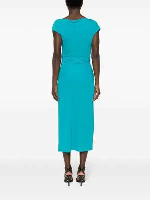 Alberta Ferretti Cowl-neck Midi Dress