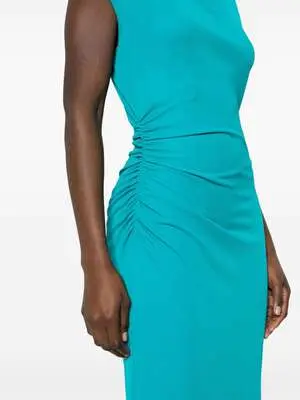 Alberta Ferretti Cowl-neck Midi Dress