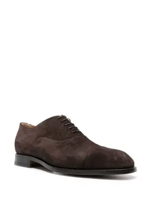 SCAROSSO Salvatore Suede Oxford Shoes - Brown