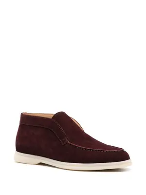 SCAROSSO Leonardo Suede Boots - Purple
