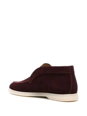 SCAROSSO Leonardo Suede Boots - Purple