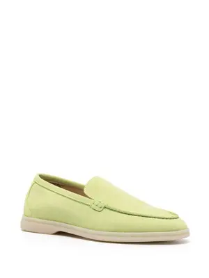 SCAROSSO Ludovica Suede Loafers - Green