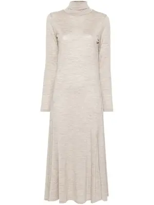 Polo Ralph Lauren Mélange-effect Maxi Dress