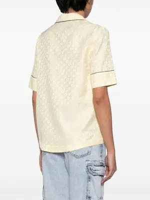 Off-White Logo-jacquard Bowling Shirt