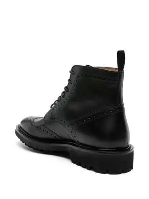 SCAROSSO Thomas Leather Boots - Black