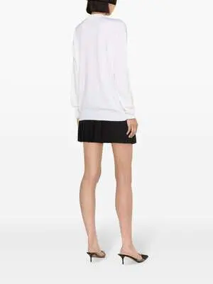 Moschino Slogan Intarsia-knit Jumper