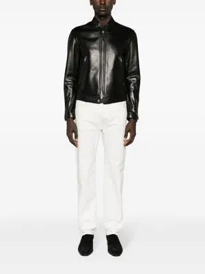 TOM FORD Café Racer Leather Biker Jacket