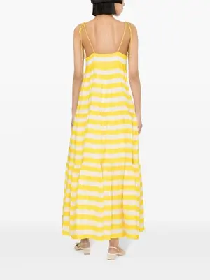 Zimmermann Alight Striped Linen Midi Dress