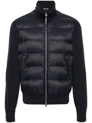 TOM FORD Quilted Padded Jacket - Blue