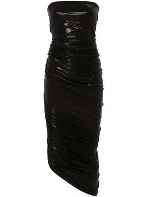 Norma Kamali Diana Shirred Midi Dress
