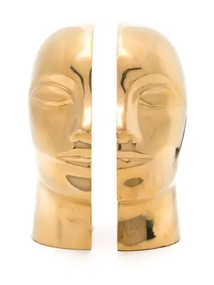 Jonathan Adler Atlas Polished-brass Bookends