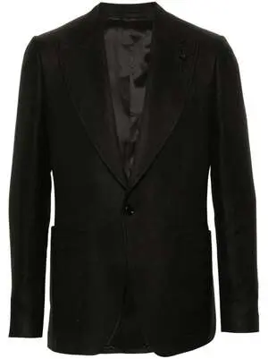 LARDINI Single-breasted Linen Blazer