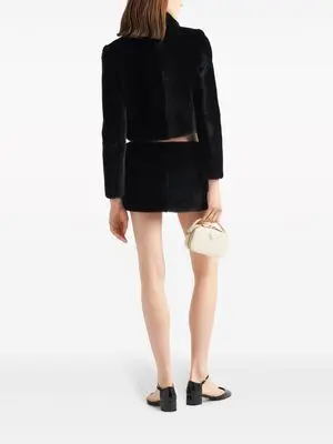 Prada Cropped Shearling Jacket