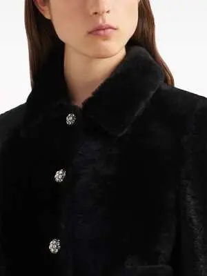 Prada Cropped Shearling Jacket