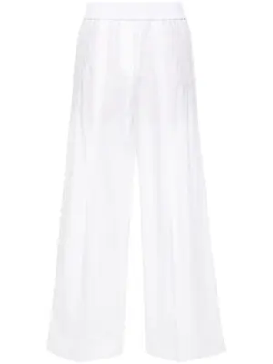 Women's Elasticated Waist Wide-Leg Pants